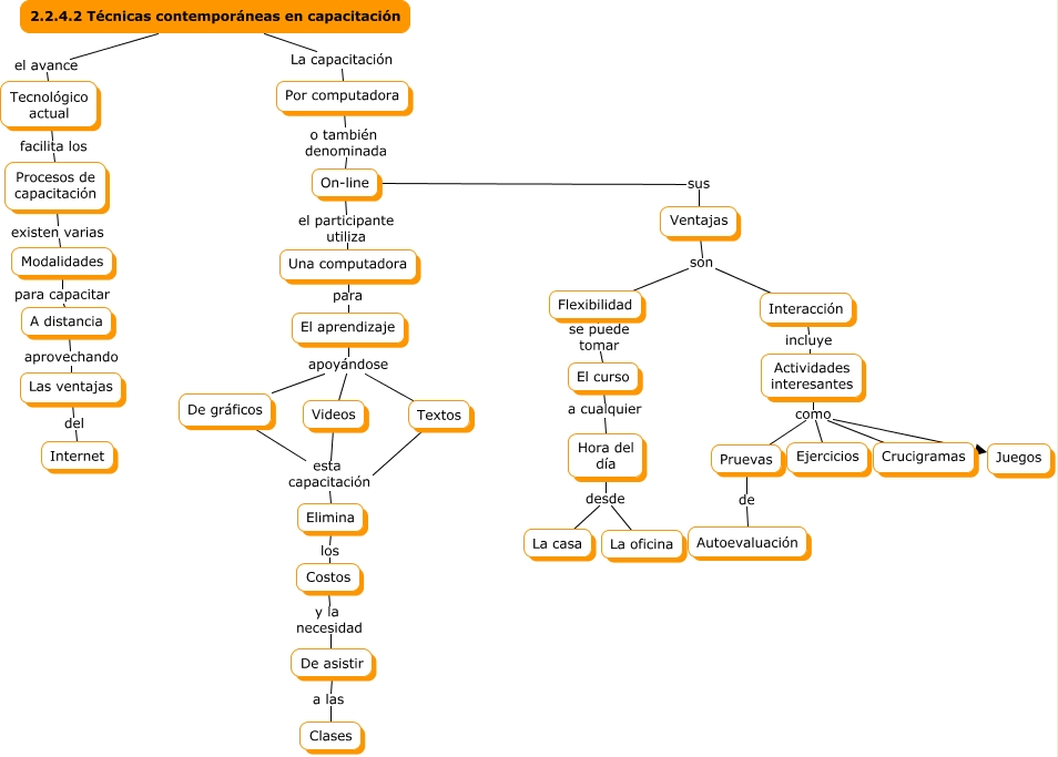 2.2.4.2 Técnicas contemporáneas en capacitación